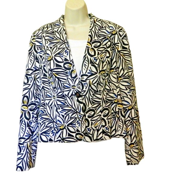 Jones Wear | Jackets & Coats | Jones Wear Floral Jacket 2 Black White ...